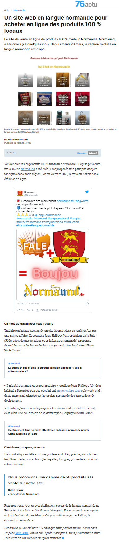 On parle de Normaund ! 📰📻📖 - Normaund